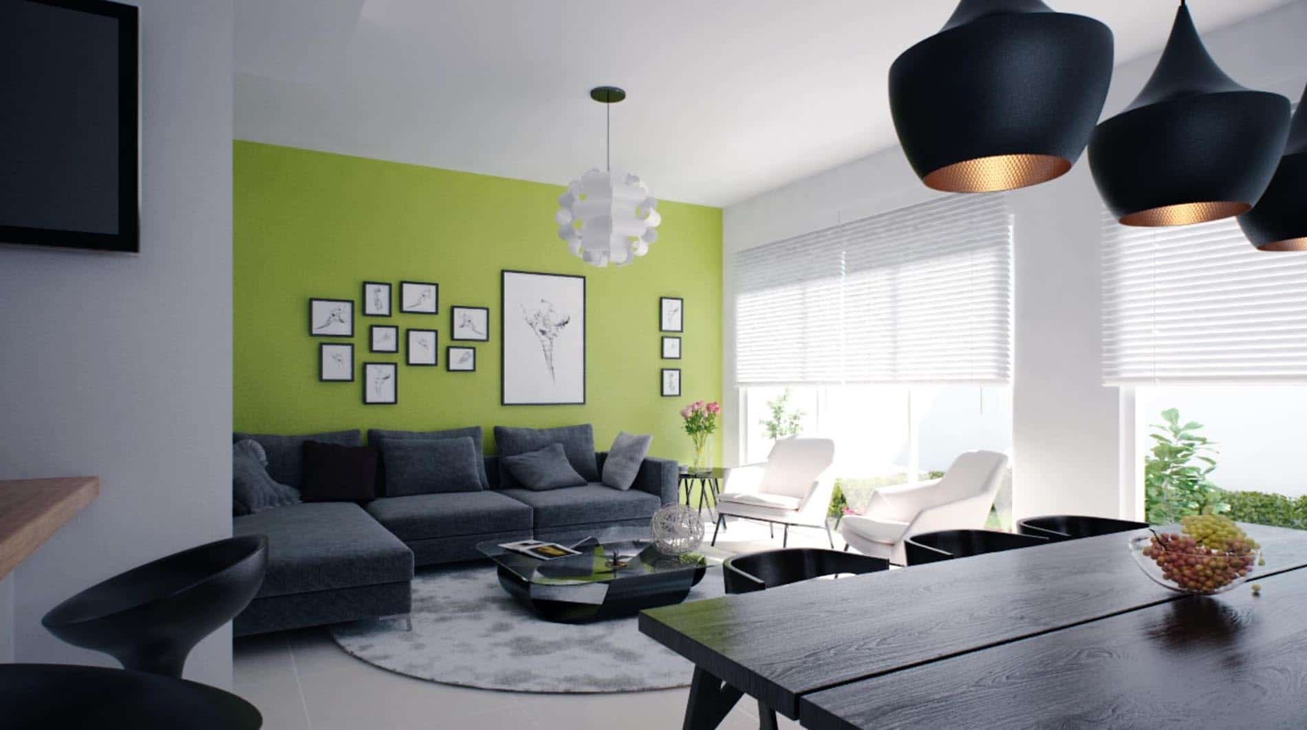 Render 3D en Mexico sala comedor elegante - Scalable