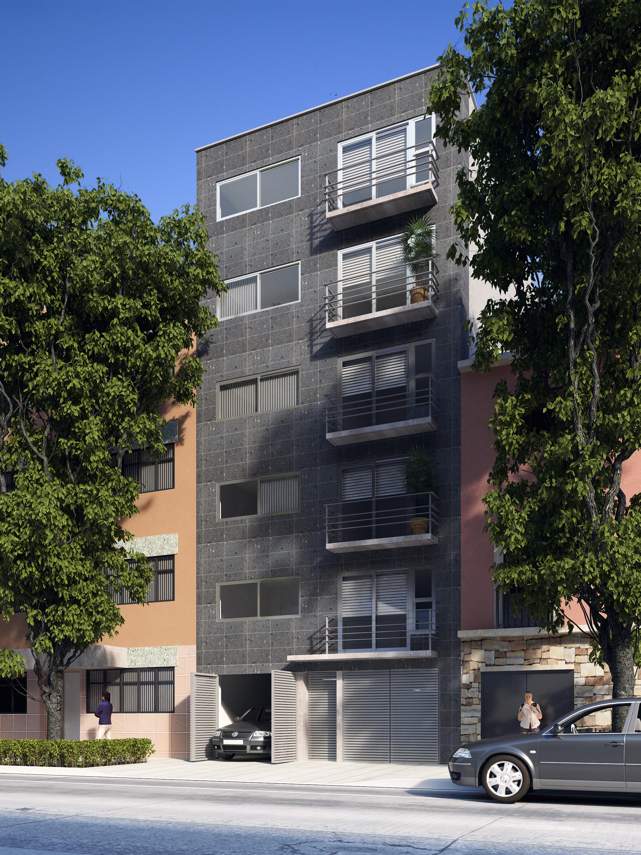 Render 3D México Arquitectura exterior de edificio habitacional cdmx - Scalable